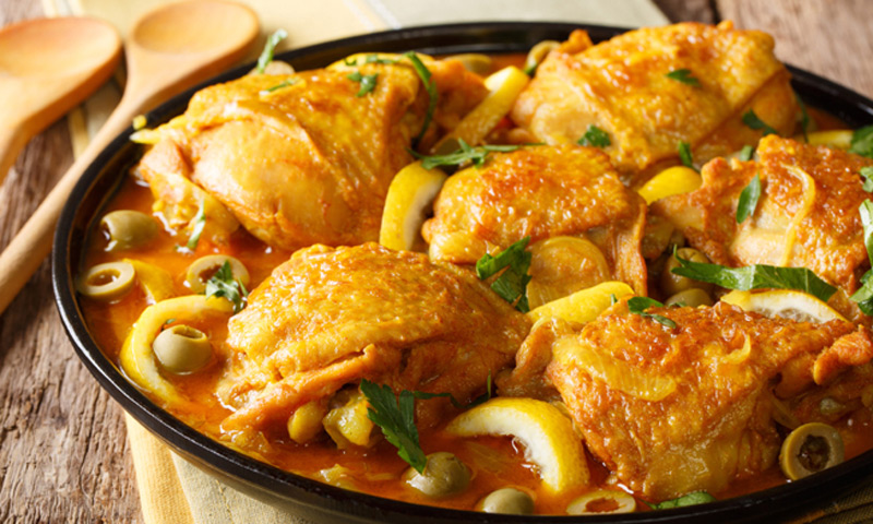 Pollo con aceituna y limón - Recetas Fáciles de Cocina